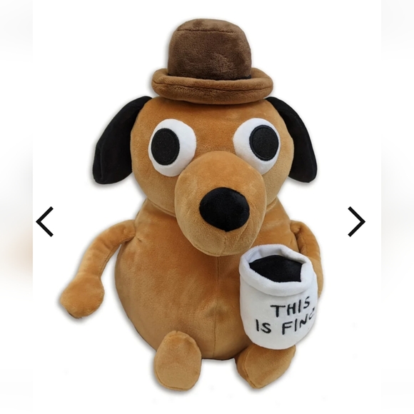 Topato Corporation | Toys | This Is Fine Meme Dog With Coffee Cup By ...